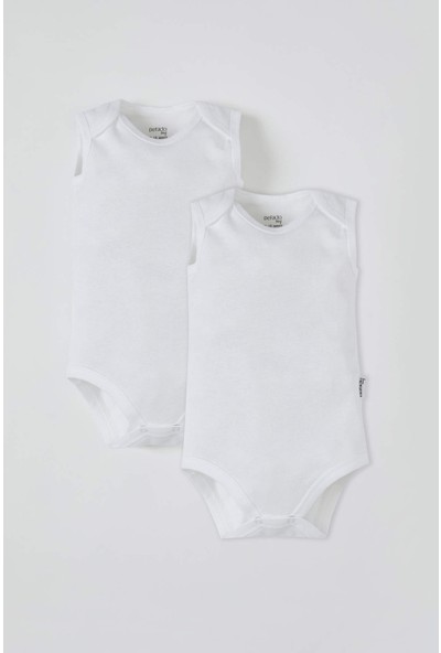 Defacto Erkek Bebek Kısa Kolsuz Çıtçıtlı Pamuklu 2'li Body T5436A221SP Defacto Erkek Bebek Kısa Kolsuz Çıtçıtlı Pamuklu 2'li Body T5436A221SP