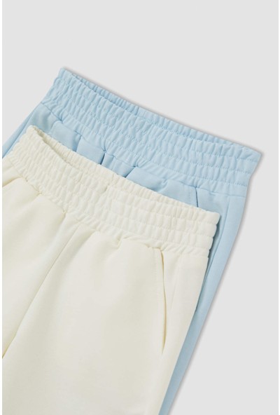 DeFacto Kız Çocuk Defacto Fit Esnek Belli 2'li Şort V1234A621HS DeFacto Kız Çocuk Defacto Fit Esnek Belli 2'li Şort V1234A621HS