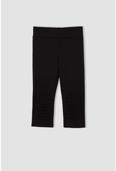 DeFacto Kız Çocuk Defacto Fit Slim Fit Diz Korunaklı Bilek Boy Tayt U4729A621HS