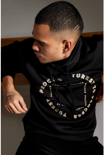 Defacto Dik Yaka Slim Fit Spor Sweatshirt S9695AZ21SP