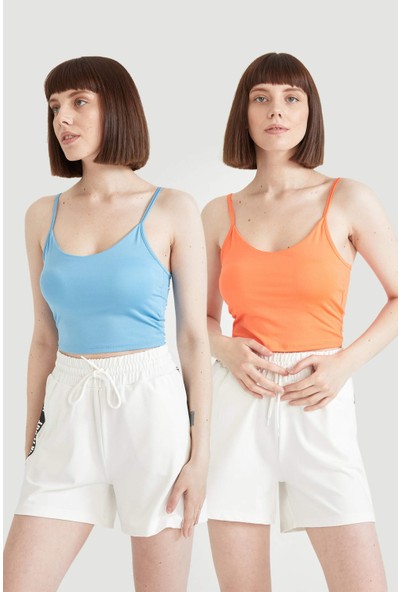 Defacto İp Askılı Çıkarılabilir Pedli 2'li Spor Atlet U8174AZ21SM Defacto İp Askılı Çıkarılabilir Pedli 2'li Spor Atlet U8174AZ21SM