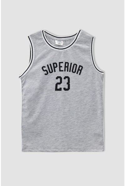 DeFacto Erkek Çocuk Yazı Baskılı Atlet U5725A621HS