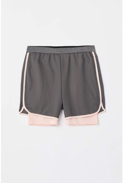 Defacto Kız Çocuk Active Spor Kısa Tayt N9891A621SM