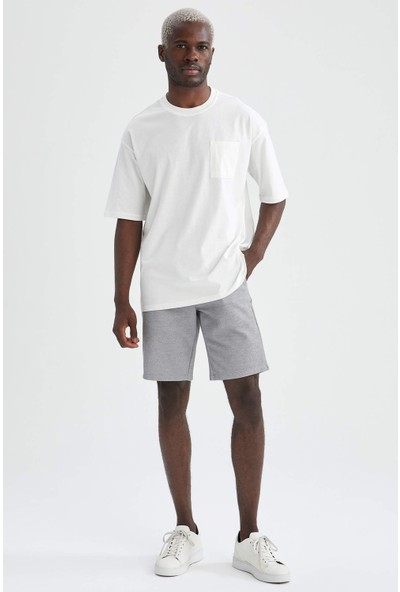 Defacto Beli Bağcıklı Basic Bermuda T9507AZ21SM