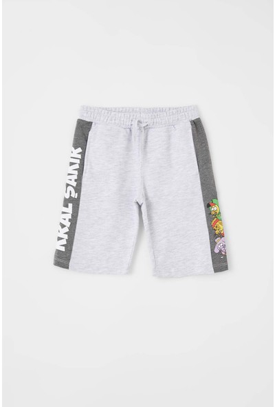 DeFacto Erkek Çocuk Kral Şakir Lisanslı Bermuda Şort U9445A621SM