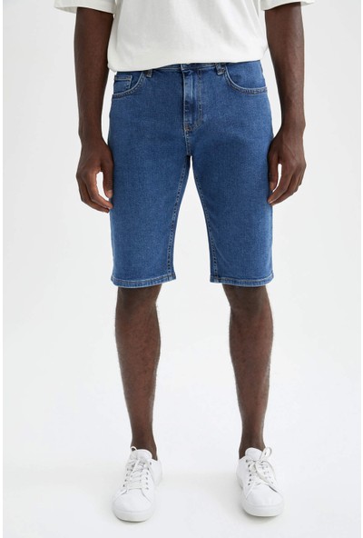 Defacto Regular Fit Bermuda Jean Şort U4787AZ21SM