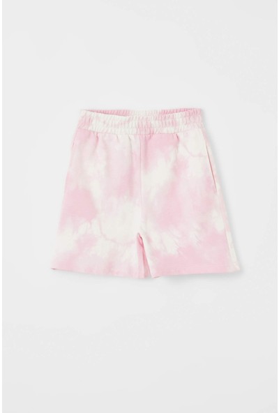 Defacto Kız Çocuk Batik Desenli Esnek Belli Şort V1351A621SM Defacto Kız Çocuk Batik Desenli Esnek Belli Şort V1351A621SM