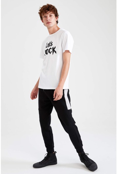Defacto Slim Fit Şerit Detaylı Spor Jogger Eşofman Altı V1249AZ21AU