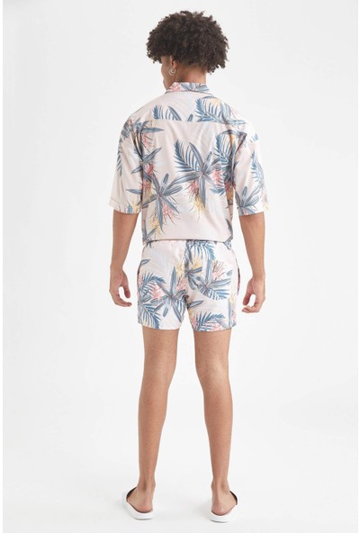 Defacto Desenli Beli Bağcıklı Yüzme Şortu V6374AZ21HS Defacto Desenli Beli Bağcıklı Yüzme Şortu V6374AZ21HS