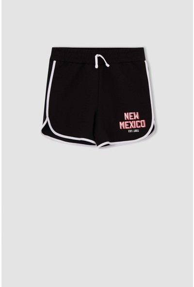 Defacto Kız Çocuk Baskılı Esnek Belli Kısa Şort V6910A621HS