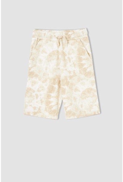 DeFacto Erkek Çocuk Batik Desenli Esnek Belli Bermuda Şort V6742A621HS DeFacto Erkek Çocuk Batik Desenli Esnek Belli Bermuda Şort V6742A621HS