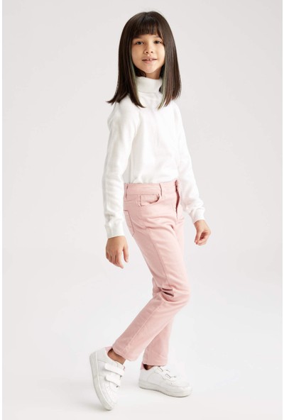 DeFacto Kız Çocuk Regular Fit Polar Astarlı Isı Yalıtımlı Warmtech Pantolon S9453A620AU