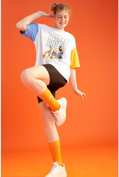 DeFacto Coool Yüksek Bel Kısa Biker Tayt U9676Az21Hs DeFacto Coool Yüksek Bel Kısa Biker Tayt U9676Az21Hs