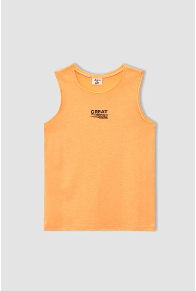 DeFacto Erkek Çocuk Slogan Baskılı Atlet V6607A621HS