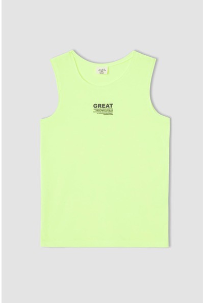 DeFacto Erkek Çocuk Oversize Fit Basic Bisiklet Yaka Atlet V6607A621HS DeFacto Erkek Çocuk Oversize Fit Basic Bisiklet Yaka Atlet V6607A621HS