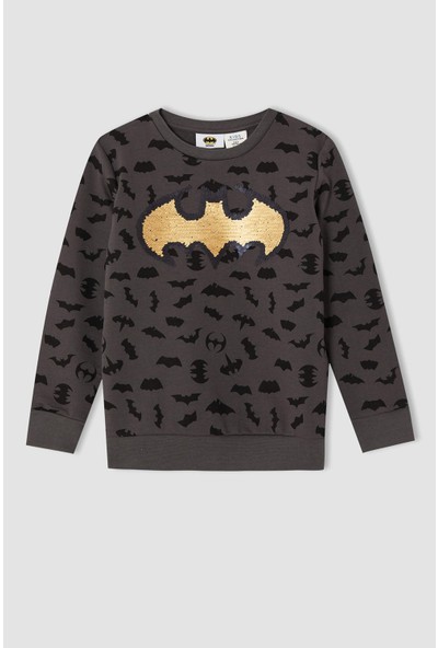 Defacto Erkek Çocuk Batman Lisanslı Sweatshirt T5958A621SP