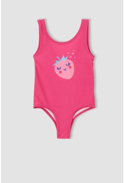 Defacto Kız Bebek Çilek Baskılı Esnek Dokulu Mayo V7380A221SM Defacto Kız Bebek Çilek Baskılı Esnek Dokulu Mayo V7380A221SM