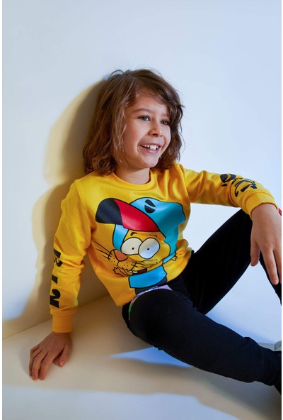 Defacto Erkek Çocuk Kral Şakir Lisanslı Sweatshirt T5945A621SP