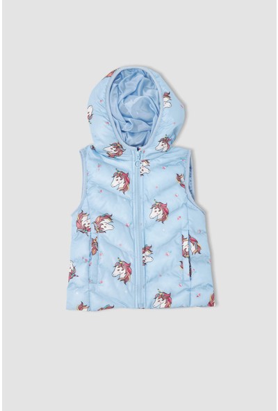 DeFacto Kız Çocuk Unicorn Desenli Şişme Yelek S5857A621SP