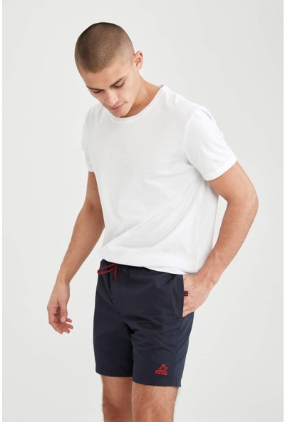 DeFacto Diz Üstü Beli Bağcıklı Yüzme Şortu M9178Az21Sm