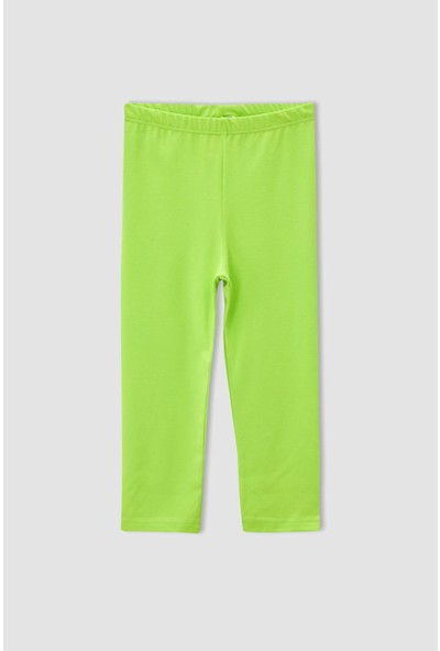 DeFacto Kız Çocuk Regular Fit  Kapri Boy Tayt V7676A621HS