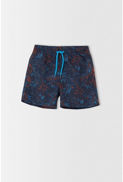 Defacto Erkek Çocuk Palmiye Desenli Yüzme Şortu U1987A621SM