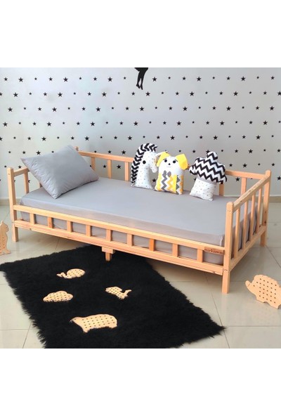Bayev Premium Montessori Yatak Doğal Çam Çocuk Ahşap Karyola Bayev Premium Montessori Yatak Doğal Çam Çocuk Ahşap Karyola