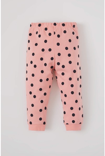 Defacto Kız Bebek Puantiye Desenli Pamuklu Eşofman Altı U4248A221SP