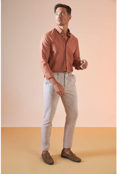 Defacto Tailored Fit Basic Chino Pantolon U4474AZ21SM