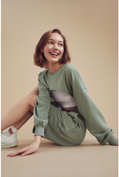 Defacto Coool Beli Bağcıklı Relax Fit Bermuda Şort U4047AZ21SP Defacto Coool Beli Bağcıklı Relax Fit Bermuda Şort U4047AZ21SP