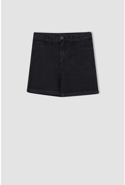 Defacto Kız Çocuk Mini Jean  Şort T3266A621SP