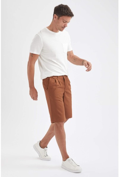 DeFacto Regular Fit Basic Bermuda Şort U4579AZ21SM