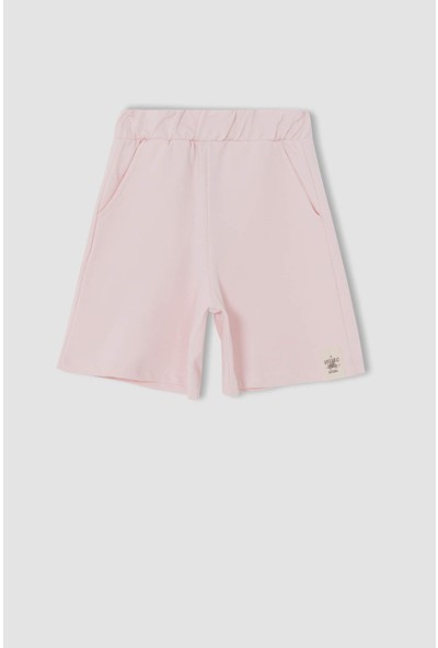 Defacto Kız Çocuk Organik Pamuk Esnek Belli Şort U6966A621SM