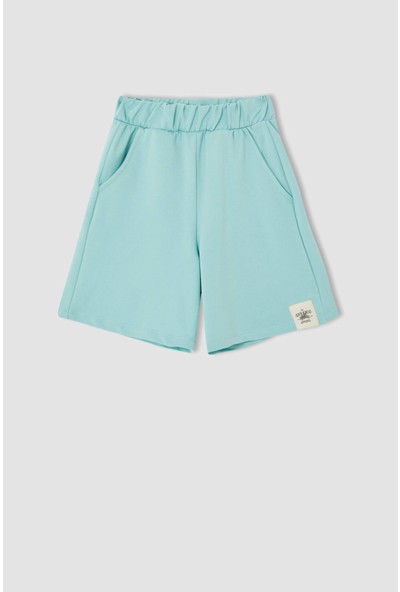 DeFacto Kız Çocuk Organik Pamuk Esnek Belli Şort U6966A621SM