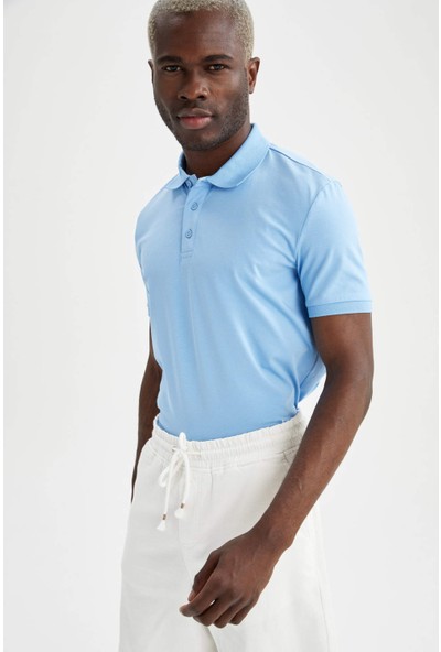 DeFacto Slim Fit Polo Yaka Basic Kısa Kollu Pamuklu Penye Tişört T0134AZ21SM DeFacto Slim Fit Polo Yaka Basic Kısa Kollu Pamuklu Penye Tişört T0134AZ21SM