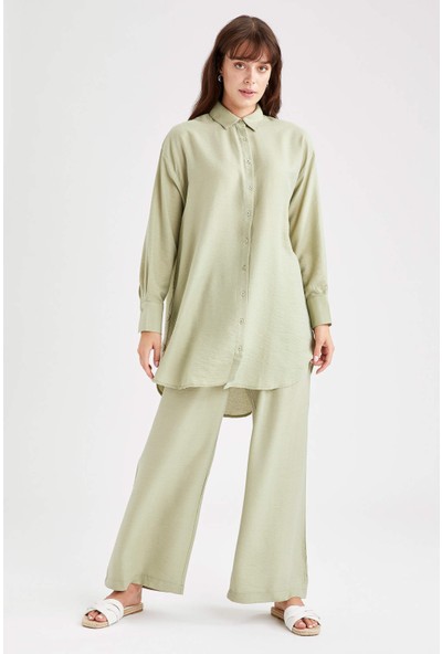 DeFacto Relax Fit Geniş Paça Palazzo Pantolon V8870AZ21HS DeFacto Relax Fit Geniş Paça Palazzo Pantolon V8870AZ21HS