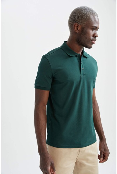 DeFacto Slim Fit Polo Yaka Basic Kısa Kollu Pamuklu Penye Tişört T0134AZ21SM DeFacto Slim Fit Polo Yaka Basic Kısa Kollu Pamuklu Penye Tişört T0134AZ21SM