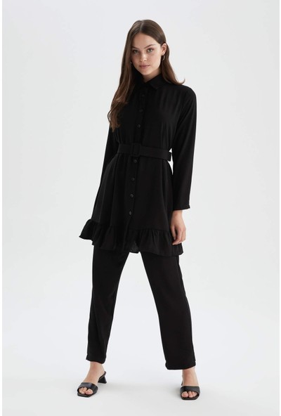 DeFacto Regular Fit Esnek Belli Pantolon W3250Az21Hs DeFacto Regular Fit Esnek Belli Pantolon W3250Az21Hs