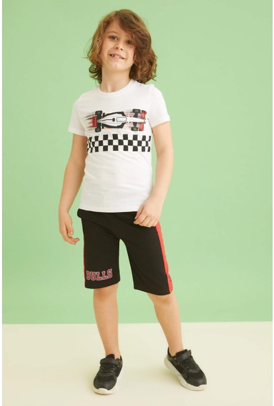 DeFacto Erkek Çocuk Defacto Fit Regular Fit NBA Chicago Bulls Lisanslı Bermuda Şort U1657A621SM DeFacto Erkek Çocuk Defacto Fit Regular Fit NBA Chicago Bulls Lisanslı Bermuda Şort U1657A621SM