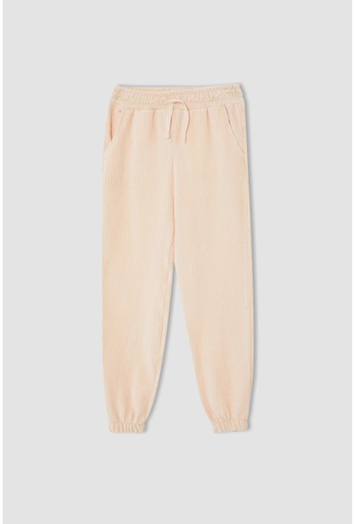 DeFacto Kız Çocuk Fitilli Kadife Jogger Eşofman Altı V4714A621WN DeFacto Kız Çocuk Fitilli Kadife Jogger Eşofman Altı V4714A621WN
