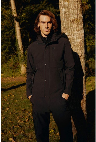 DeFacto Defacto Fit Slim Fit Kapüşonlu Su İtici Rüzgar Geçirmez Mont Parka V1560AZ21WN