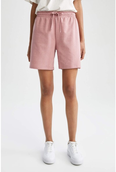 DeFacto Regular Fit Geri Dönüşümlü İnce Sweatshirt Kumaşı Bermuda Şort U4570AZ21HS