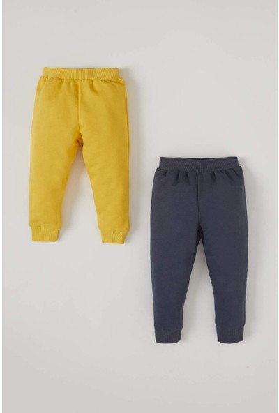 DeFacto Erkek Bebek 2'li Organik Pamuk Jogger Eşofman Altı U6366A221SP