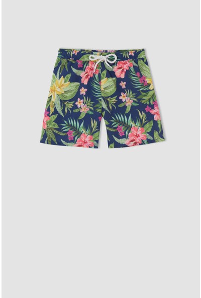 DeFacto Erkek Çocuk Desenli Yüzme Şortu V6707A621HS