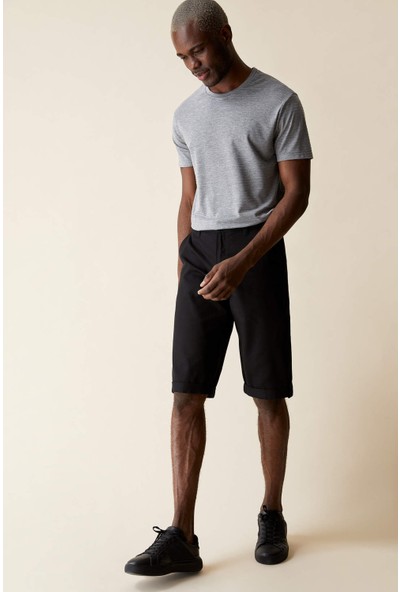 DeFacto Regular Fit Pamuklu Kapri Şort S5713AZ21SM