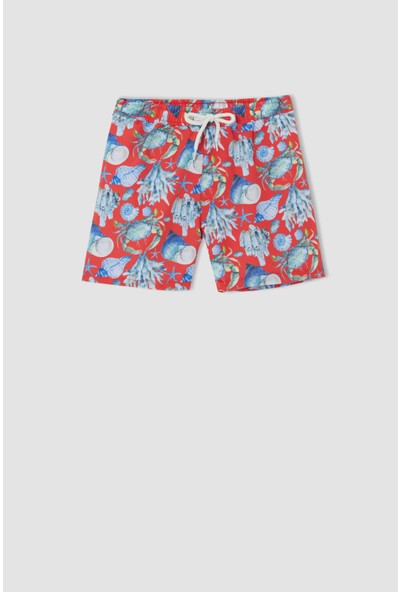 DeFacto Erkek Çocuk Desenli Yüzme Şortu V6709A621HS