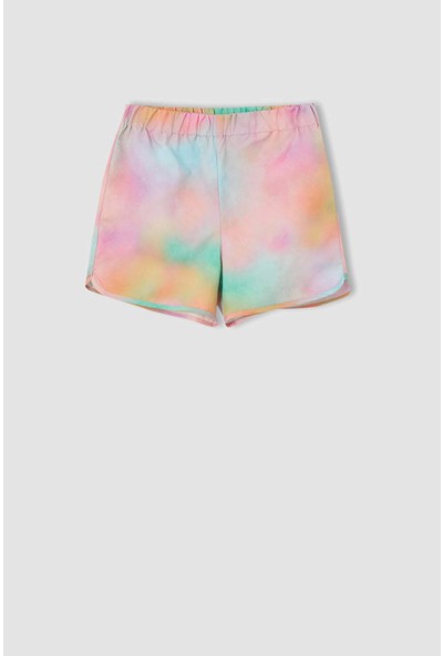 DeFacto Kız Çocuk Batik Desenli Yüzme Şortu T3510A621SM