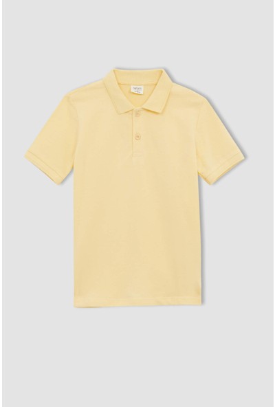 DeFacto Erkek Çocuk Çocuk Bayramı Regular Fit Kısa Kollu Polo Tişört K1689A622SP
