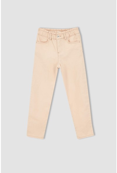 DeFacto Kız Çocuk Slouchy Fit Gabardin Pantolon W7143A622SP