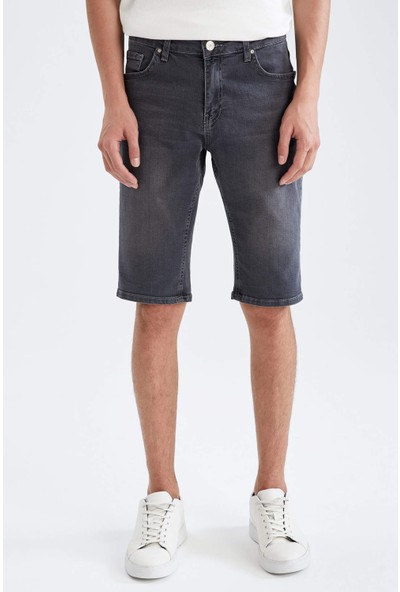 Defacto Regular Fit Jean Bermuda Şort U2497AZ21SM